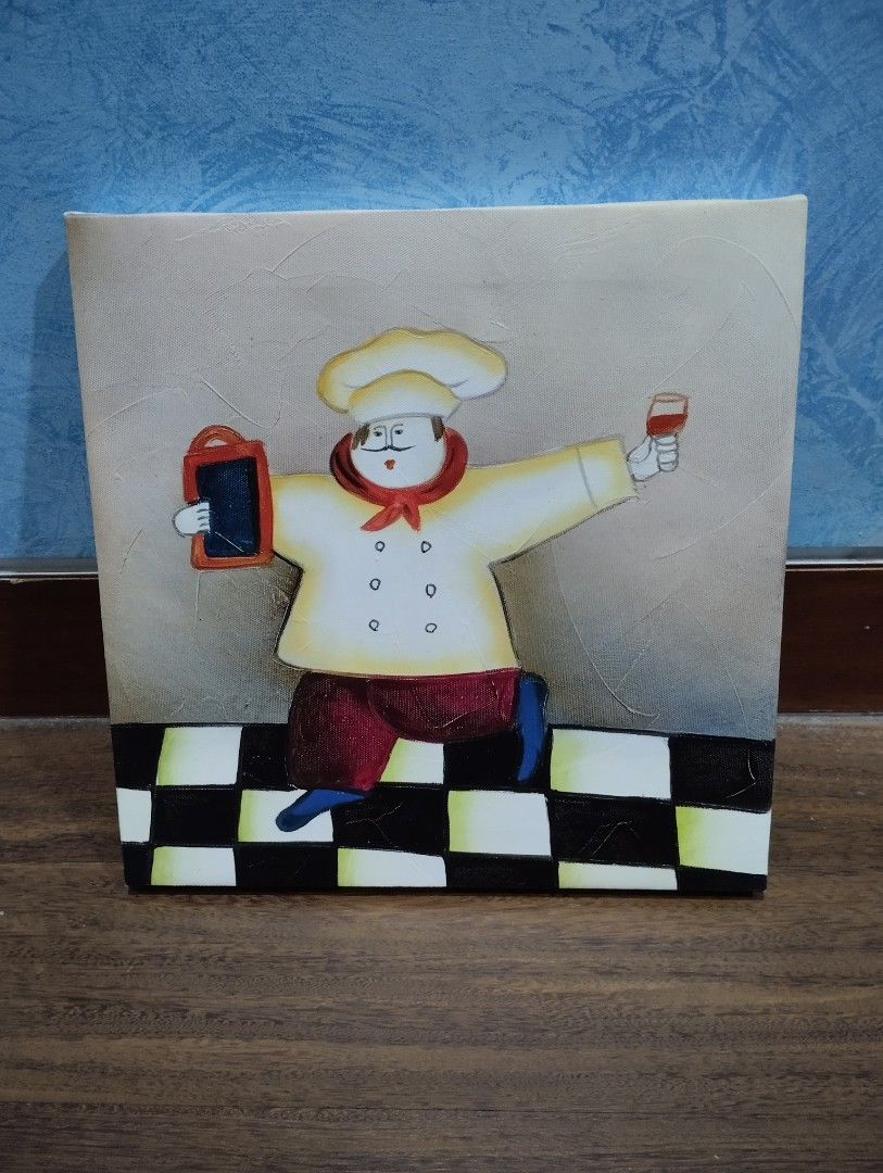 Set Lukisan Chef Kartun - Sentuhan Keceriaan untuk dapur anda ...