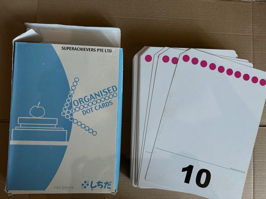 Shichida Method Organised Dots Flashcards, Hobbies & Toys, Toys & Games on Carousell