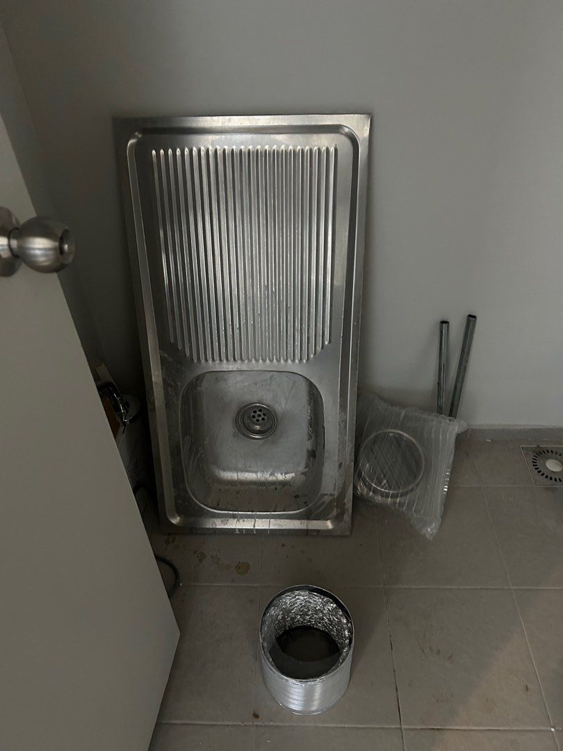 Sinki and ventilation duct, Furniture & Home Living, Bathroom & Kitchen ...