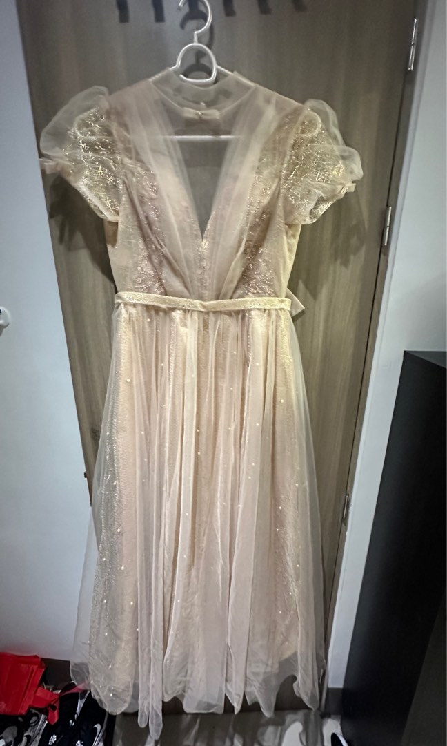 Soft Pink Ball Gown with Corset Style at the back (small), Women's ...