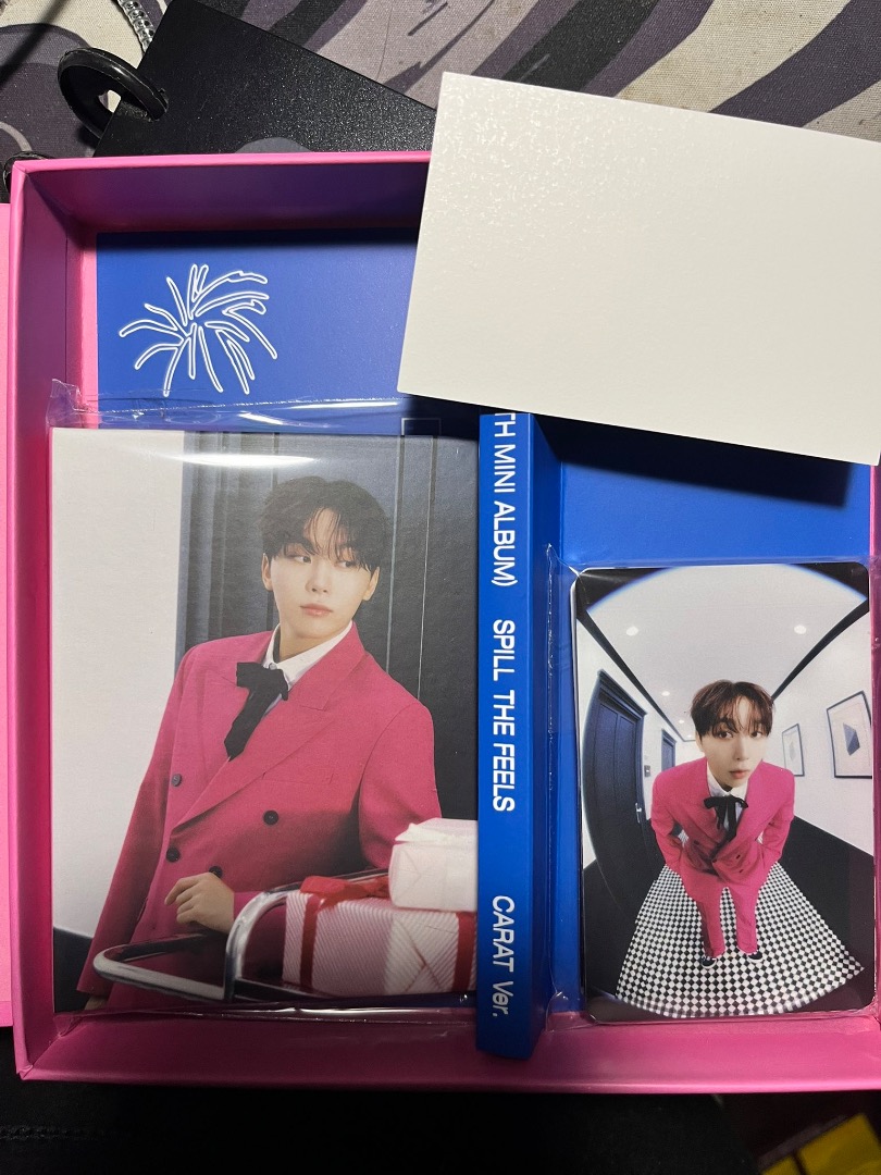 SPILL THE FEELS SEUNGKWAN CARAT VERSION SET PHOTOCARD BINDER PC SVT ...
