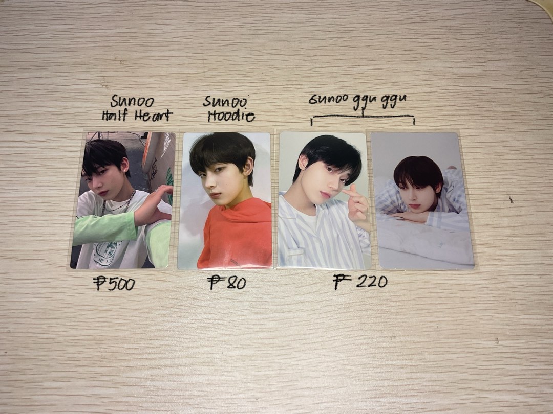 Sunoo Assorted photocards, Hobbies & Toys, Memorabilia & Collectibles ...