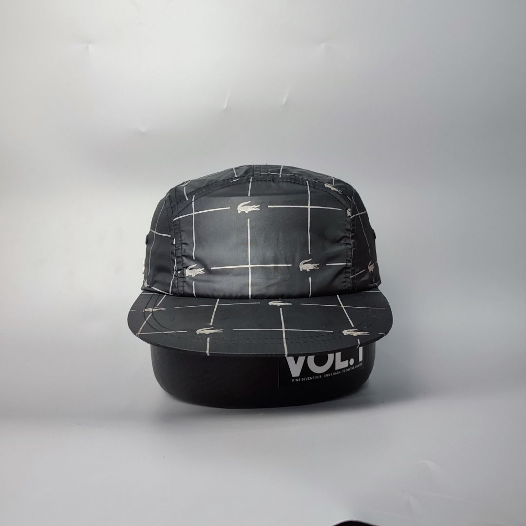 Supreme x Lacoste Reflective Grid Nylon Camp Hat SS18 , Men's Fashion ...