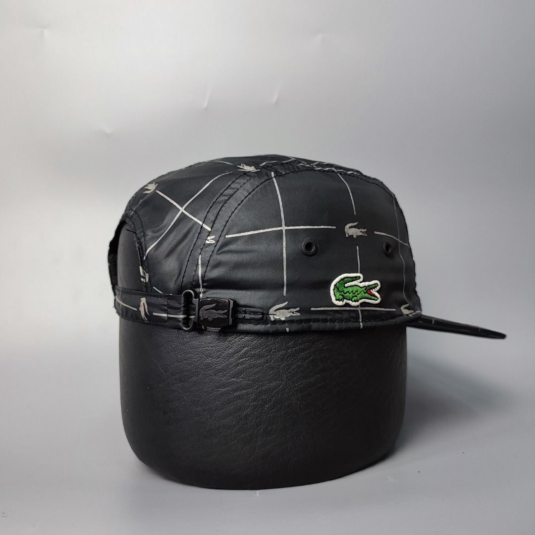 Supreme x Lacoste Reflective Grid Nylon Camp Hat SS18 , Men's Fashion ...