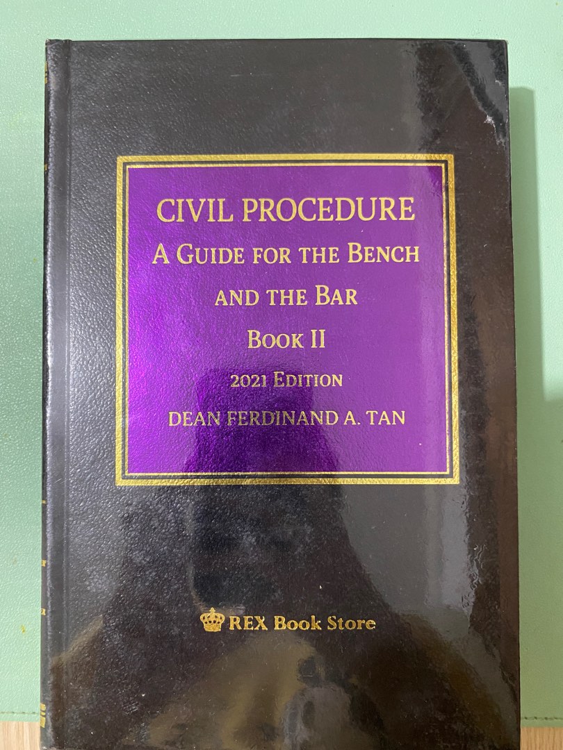 Tan - Civil Procedure Book II (2021 Ed), Hobbies & Toys, Books ...
