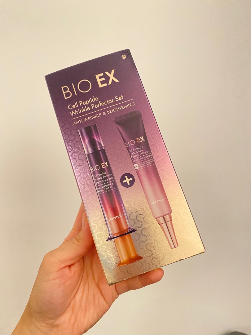 Tony Moly Bio Ex Cell Peptide Wrinkle Perfector Set, 美容＆個人護理, 健康及美容 ...