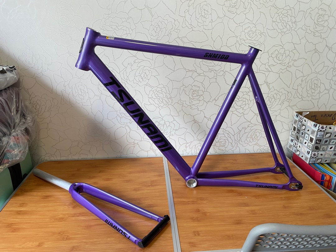Tsunami snm100 purple frameset, Sports Equipment, Bicycles & Parts ...