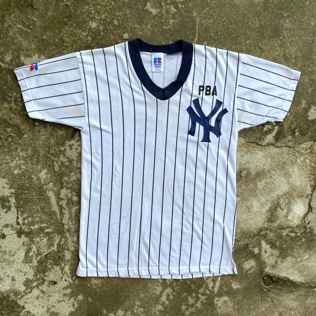 Vintage 1980s New York Yankees Pinstripe Tee, Women's Fashion, Tops ...