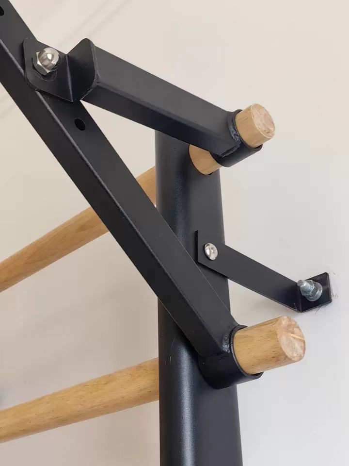Wall Mount Adjustable Stahl Bars Ladder Pull up Bar Dip Bar BN, Sports ...