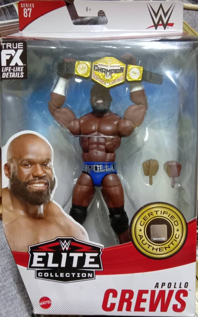 WWE Mattel Elite 87 Apollo Crews, Hobbies & Toys, Toys & Games on Carousell
