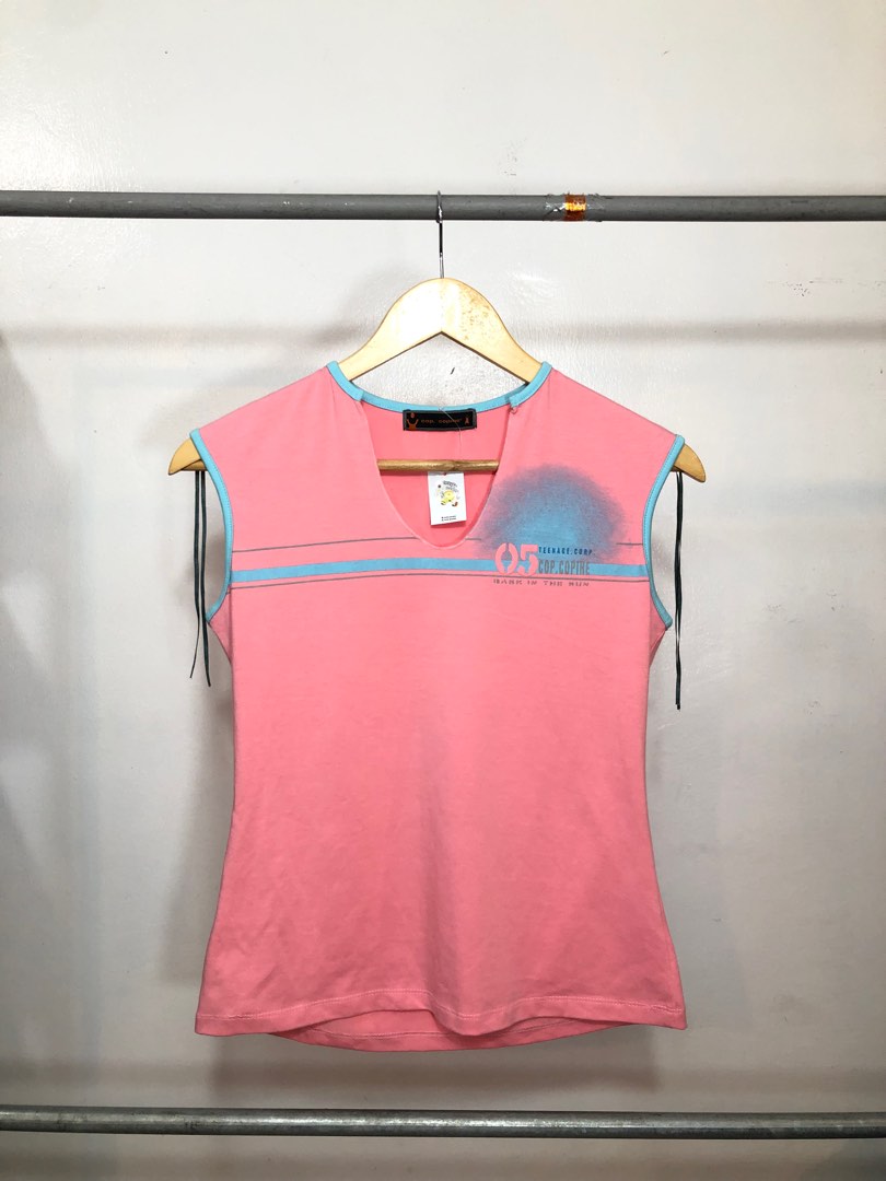 Y2K Cop Copine Paris Sleeveless, Women's Fashion, Tops, Sleeveless on ...