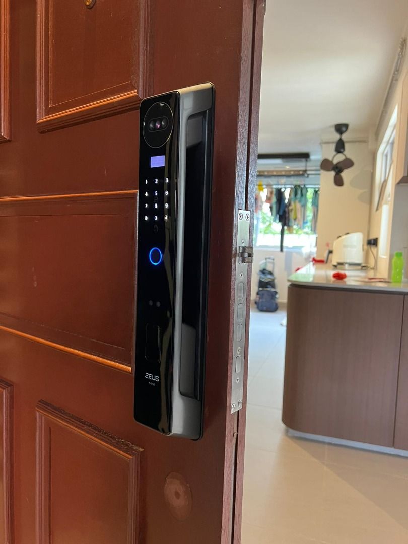 [5 Years Local Warranty] Zeus E-850 Face Recognition Door Lock + E-320G ...