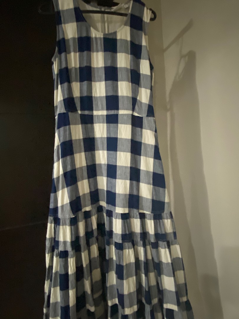 :: Checker Dress Uniqlo ::, Women's Fashion, Dresses & Sets, Dresses on ...