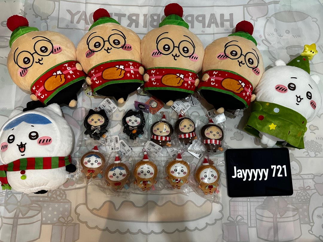 全新日版香港現貨 Chiikawa/薑餅人/聖誕景品大公仔/萬聖節黑貓/薑餅兔/朱自清/Usagi/Chii/Hachi, 興趣及遊戲, 玩具 & 遊戲類 - Carousell