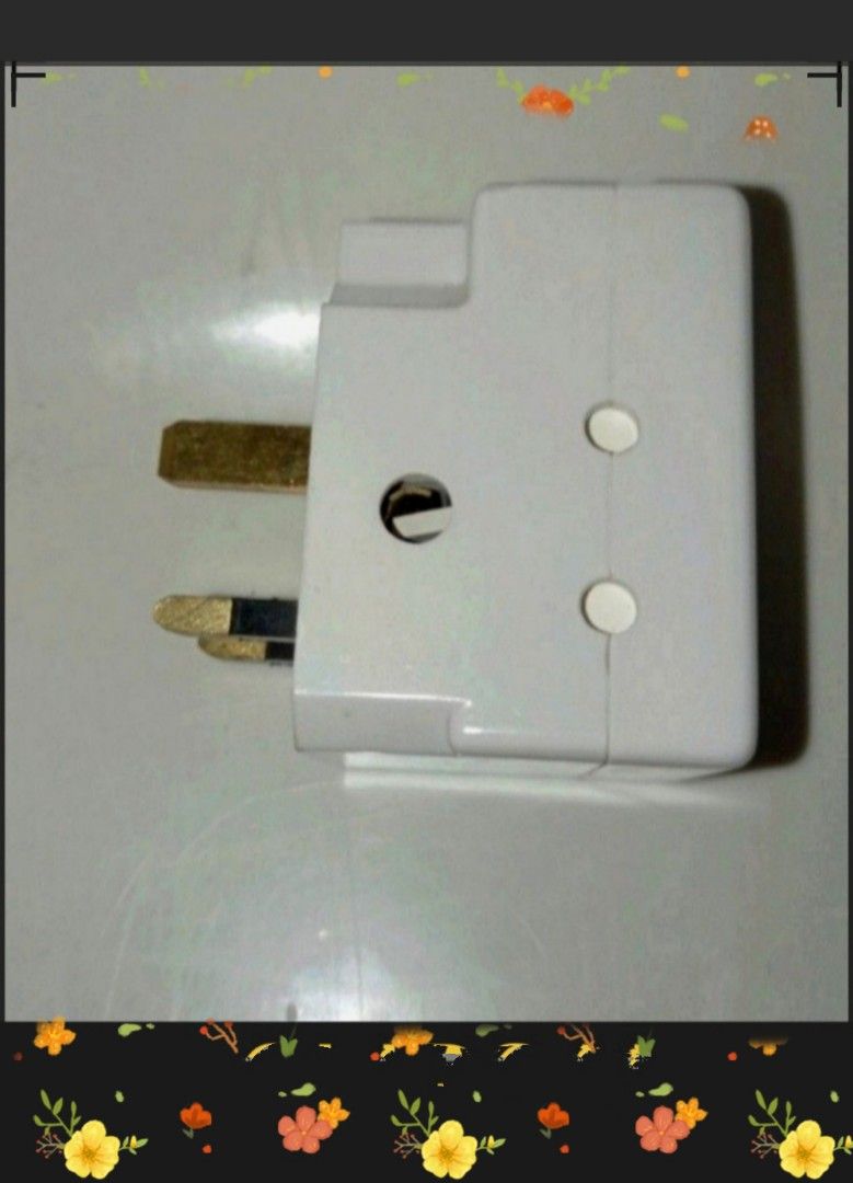 圓腳轉直腳. CLIPSAL 13amp 保險絲 3直腳 插蘇 fused socket 轉換器 轉接器 插蘇 插頭 全新 未用過, 家庭電器 ...