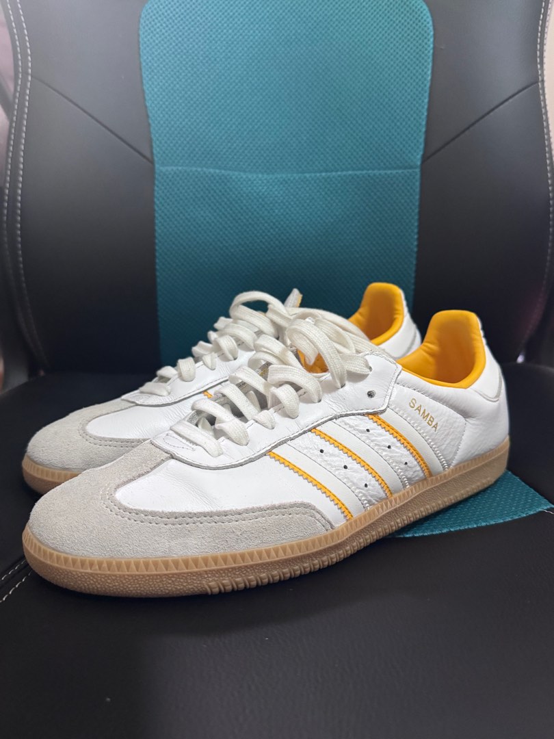 Adidas Samba Yellow US9.5, Men's Fashion, Footwear, Sneakers on Carousell