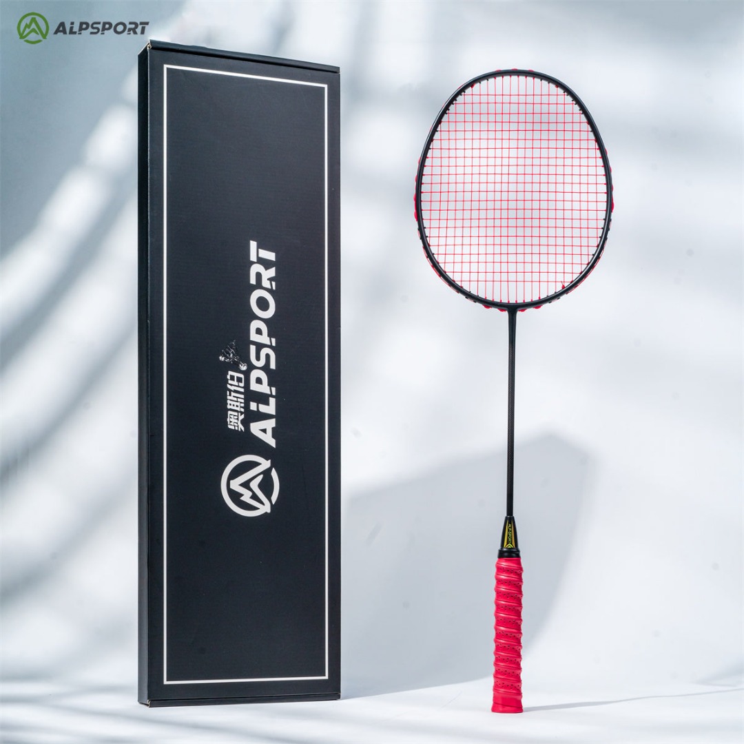 ALP SPORT XHP 6U Carbon Fiber Badminton Racket - BLACK, Sports ...