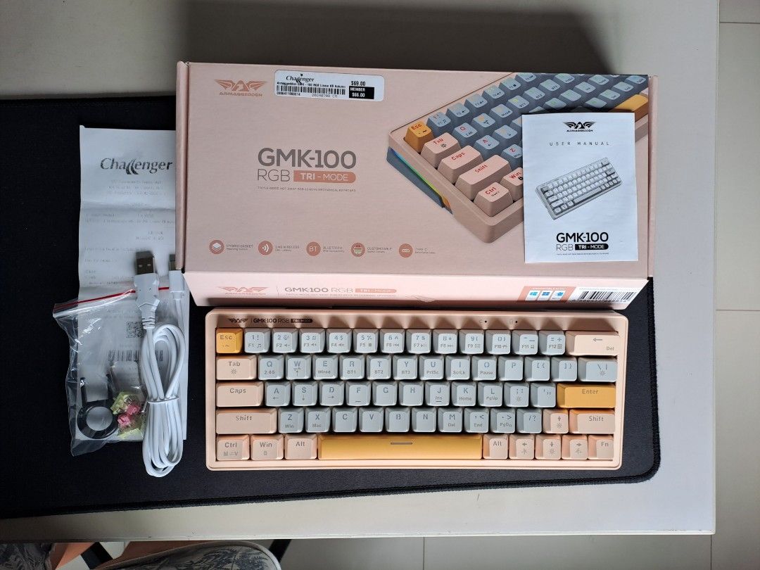 Armaggeddon GMK-100 RGB Gasket Mechanical Keyboard, Computers & Tech ...