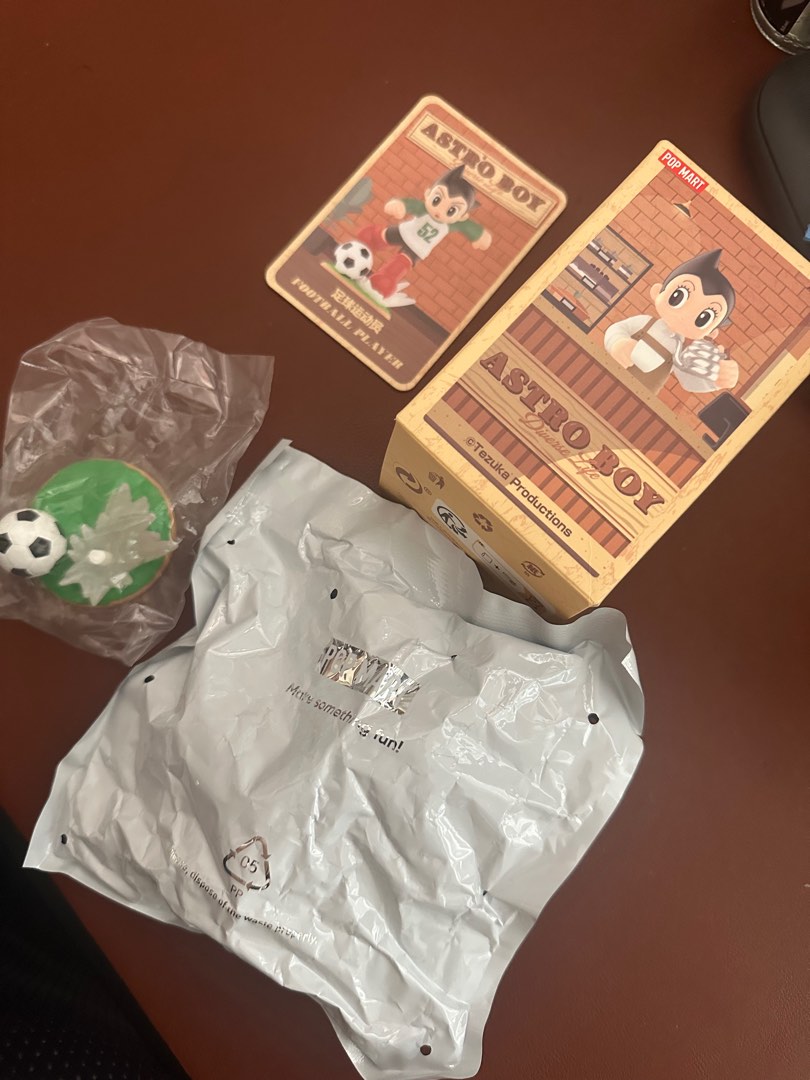 Astroboy football player popmart, Hobbies & Toys, Toys & Games on Carousell