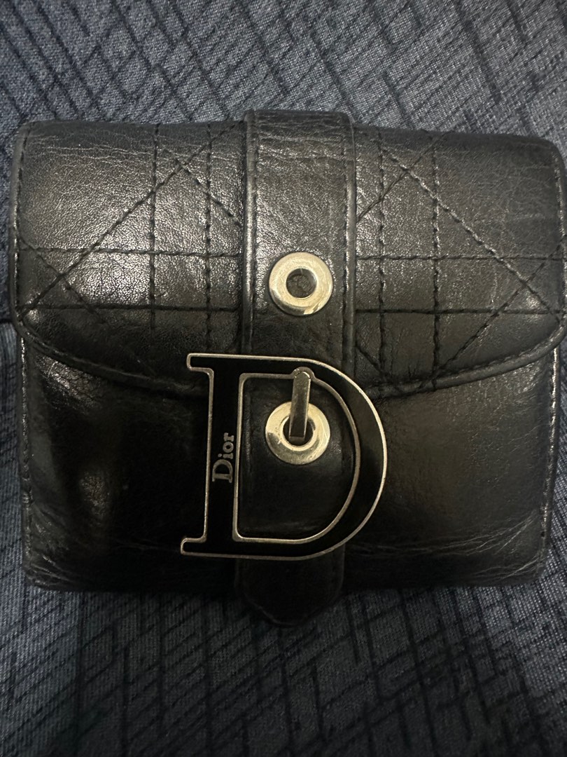 Authentic Christian Dior shor t bifold wallet, Luxury, Bags & Wallets ...