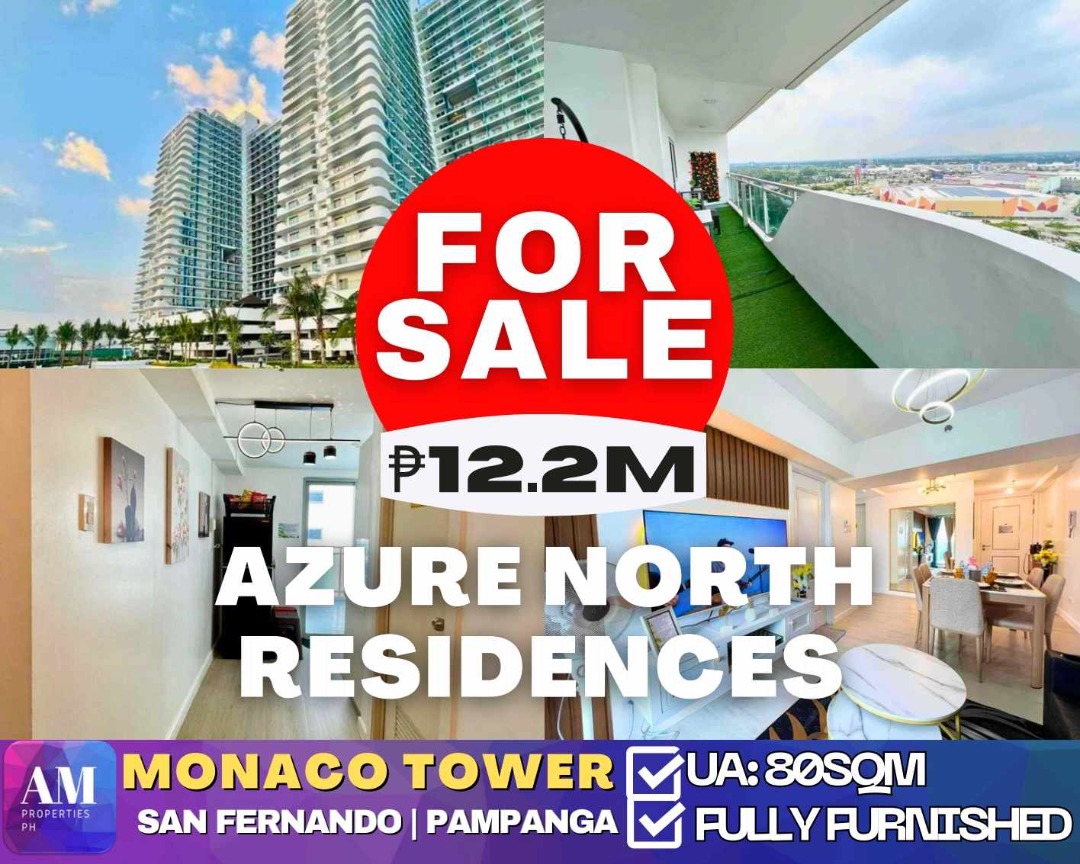Azure North Residences San Fernando, Pampanga Monaco Tower, 1BR for Sale, Property, For Sale ...