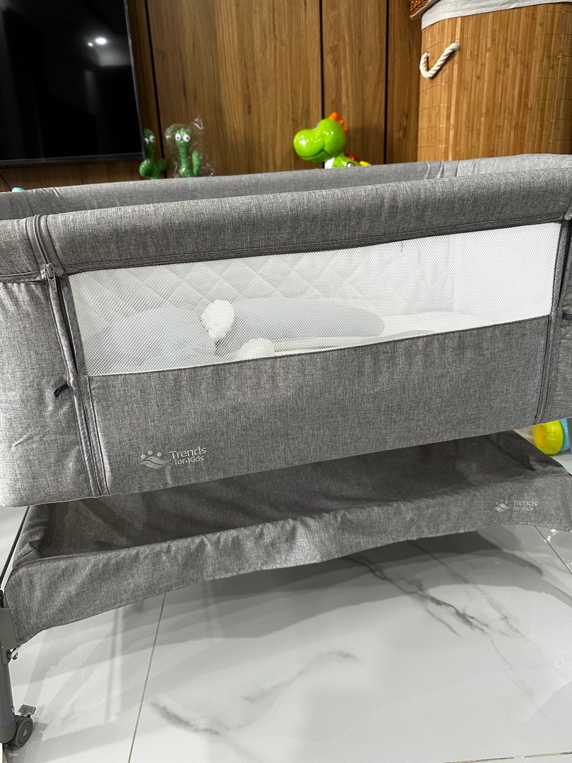 Bedside Baby Cot Adjustable Height, Babies & Kids, Baby Nursery & Kids ...