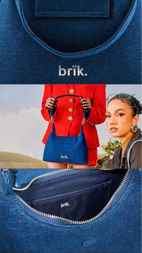 BRIK UPSIZED DARK DENIM, Women's Fashion, Bags & Wallets, Shoulder Bags ...