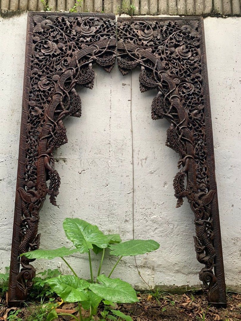 Carved chengal, Furniture & Home Living, Furniture, Shelves, Cabinets ...