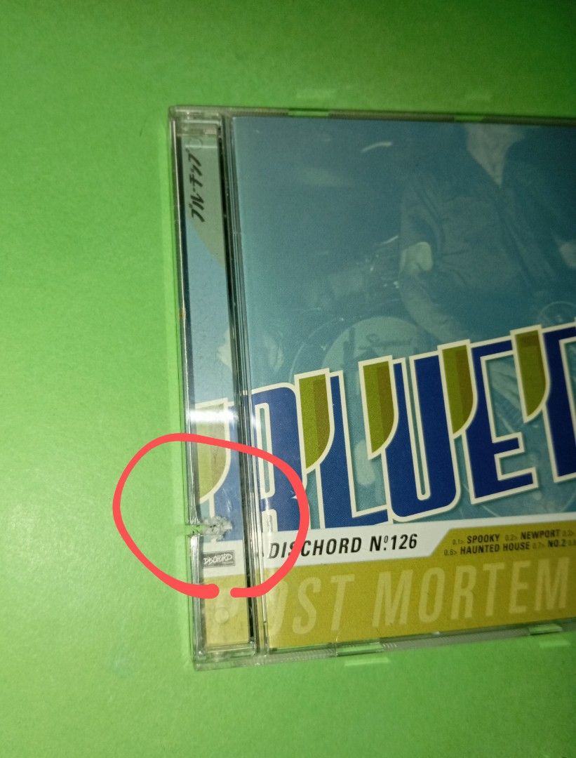 CD BLUETIP : POST MORTEM ANTHEM ALBUM (2001) *CRACKED & CUT-OUT CASING* POST HARDCORE INDIE ...