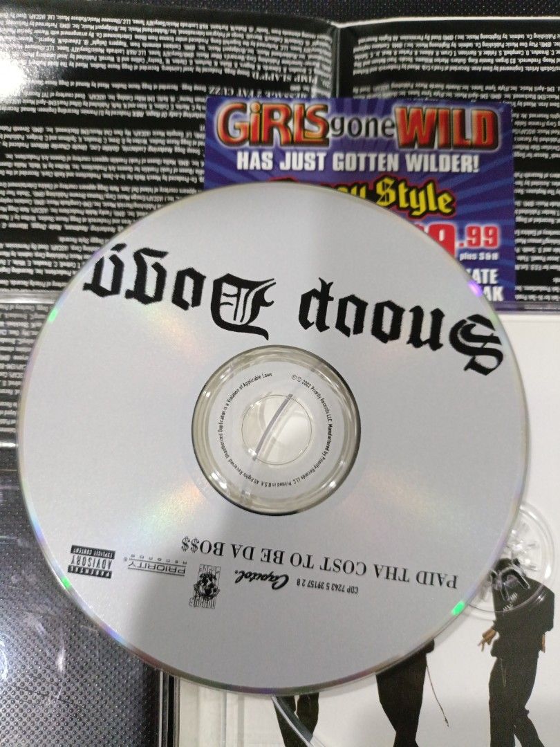 CD Snoop Dogg - Paid tha cost to be da boss, Hobbies & Toys, Music ...