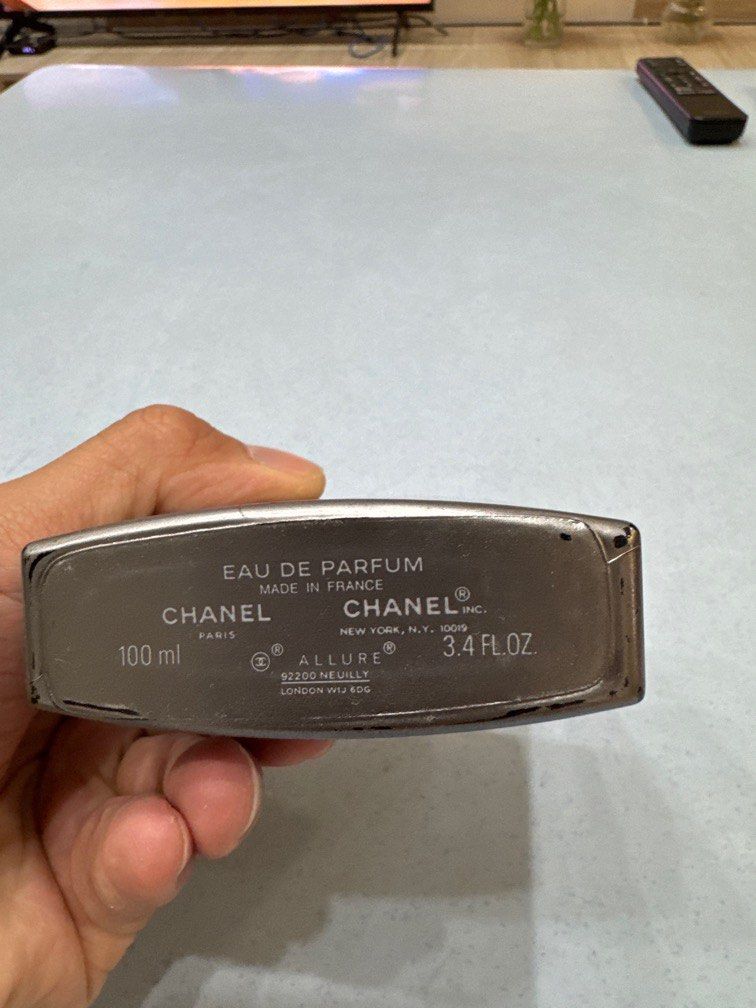 Chanel Men Perfume 100 ml Empty Bottle Allure Homme Sport, Beauty ...