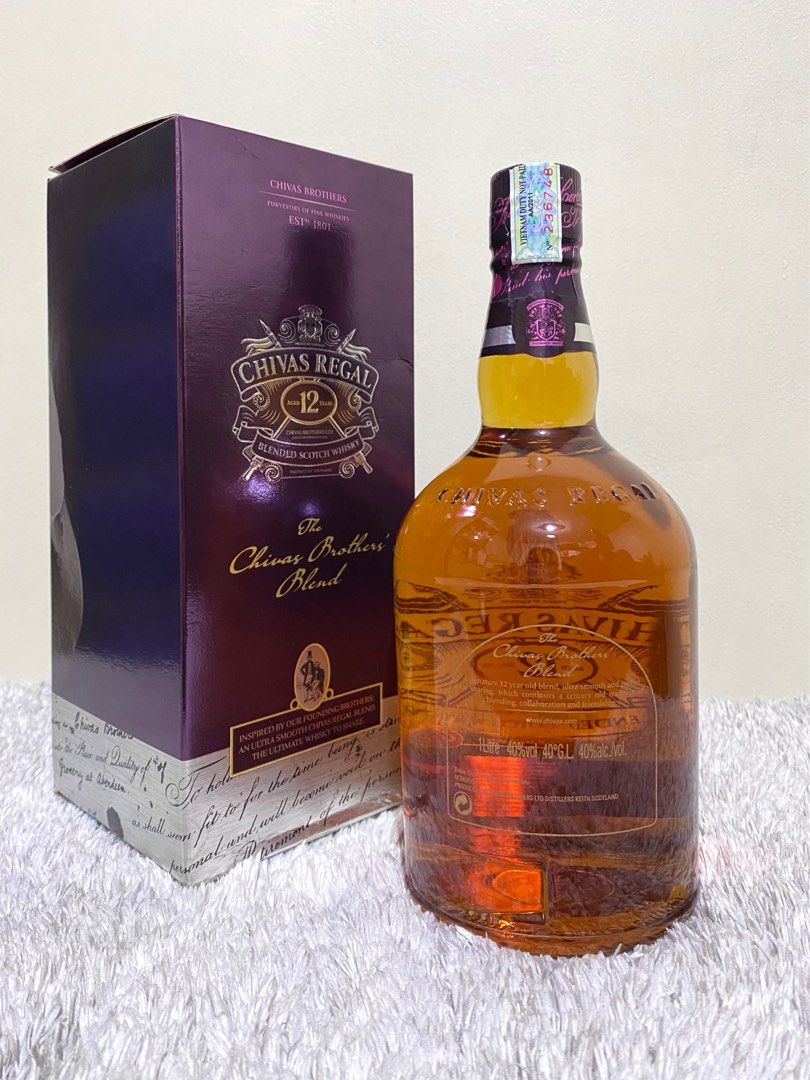 Chivas Regal - Brothers' Blend 12 Year Old 1L | Blended Scotch Whisky, Food & Drinks, Beverages ...