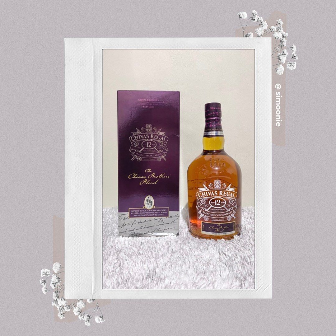 Chivas Regal - Brothers' Blend 12 Year Old 1L | Blended Scotch Whisky, Food & Drinks, Beverages ...