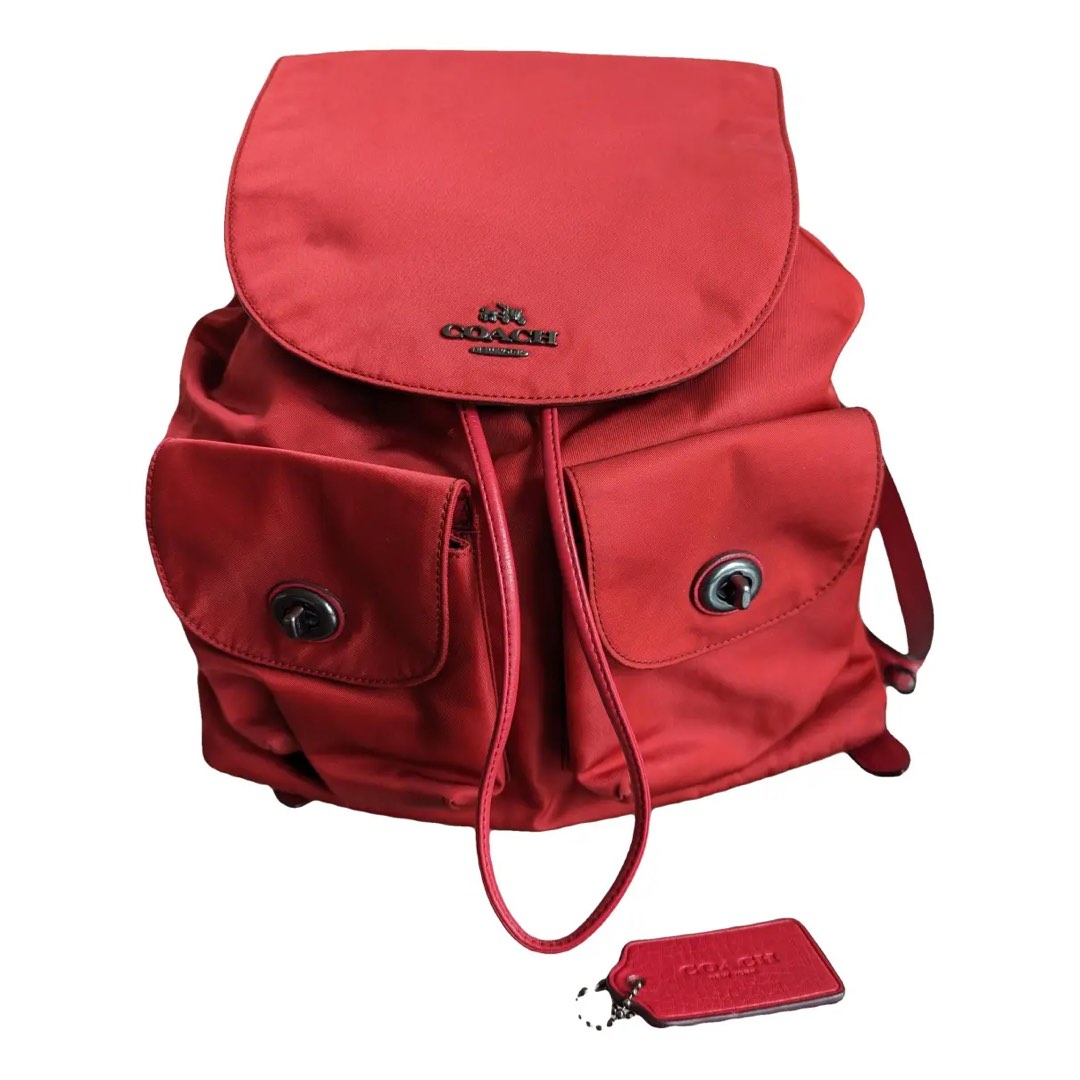 Coach nylon backpack in red, Women's Fashion, Bags & Wallets, Backpacks ...