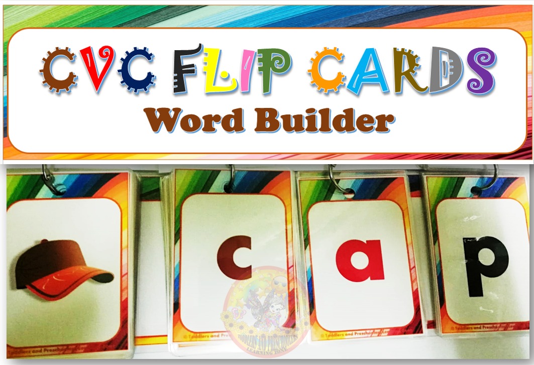 CVC Flip Cards with 72 cards | Laminated| with free laminated writing ...