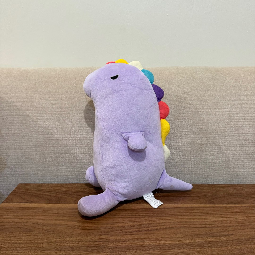 Daiso Plush Purple Dinosaur, Hobbies & Toys, Toys & Games on Carousell