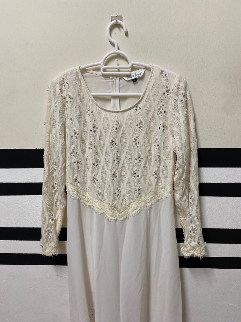 Dress putih akad nikah, Women's Fashion, Dresses & Sets, Dresses on ...