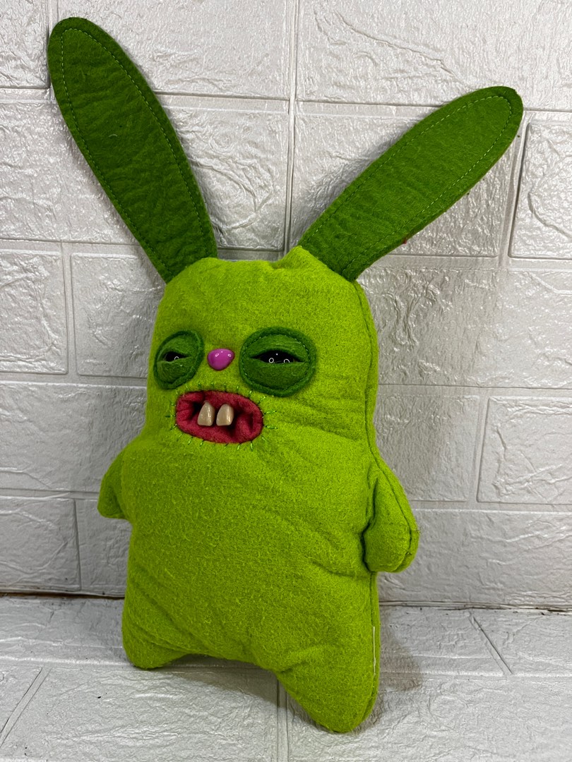 Fuggler Funny Ugly Monster Rabid Rabbit x Bunny Green Plush/Stufftoy ...