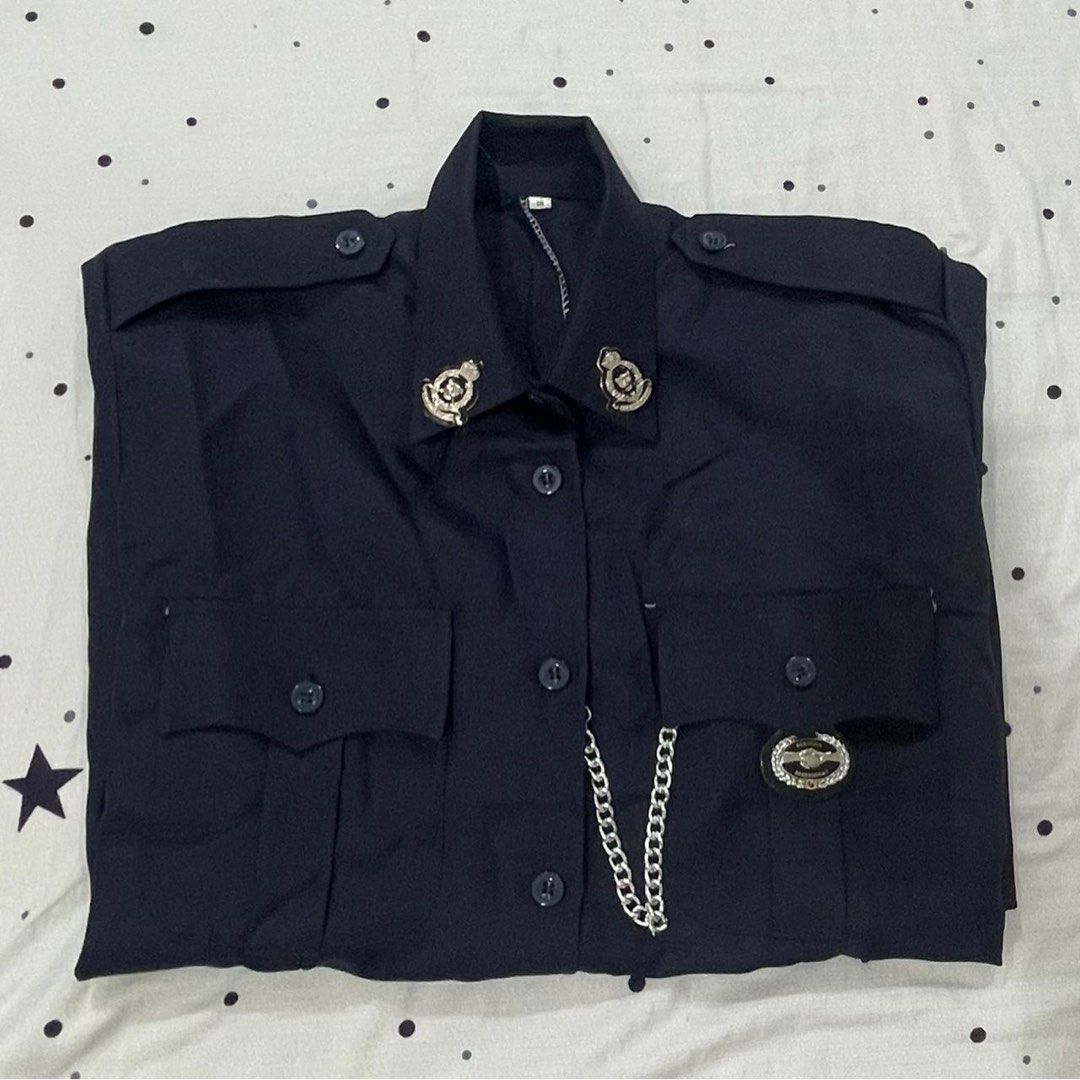 Full set uniform Kadet Polis Perempuan said besar kain tebal berkualiti ...