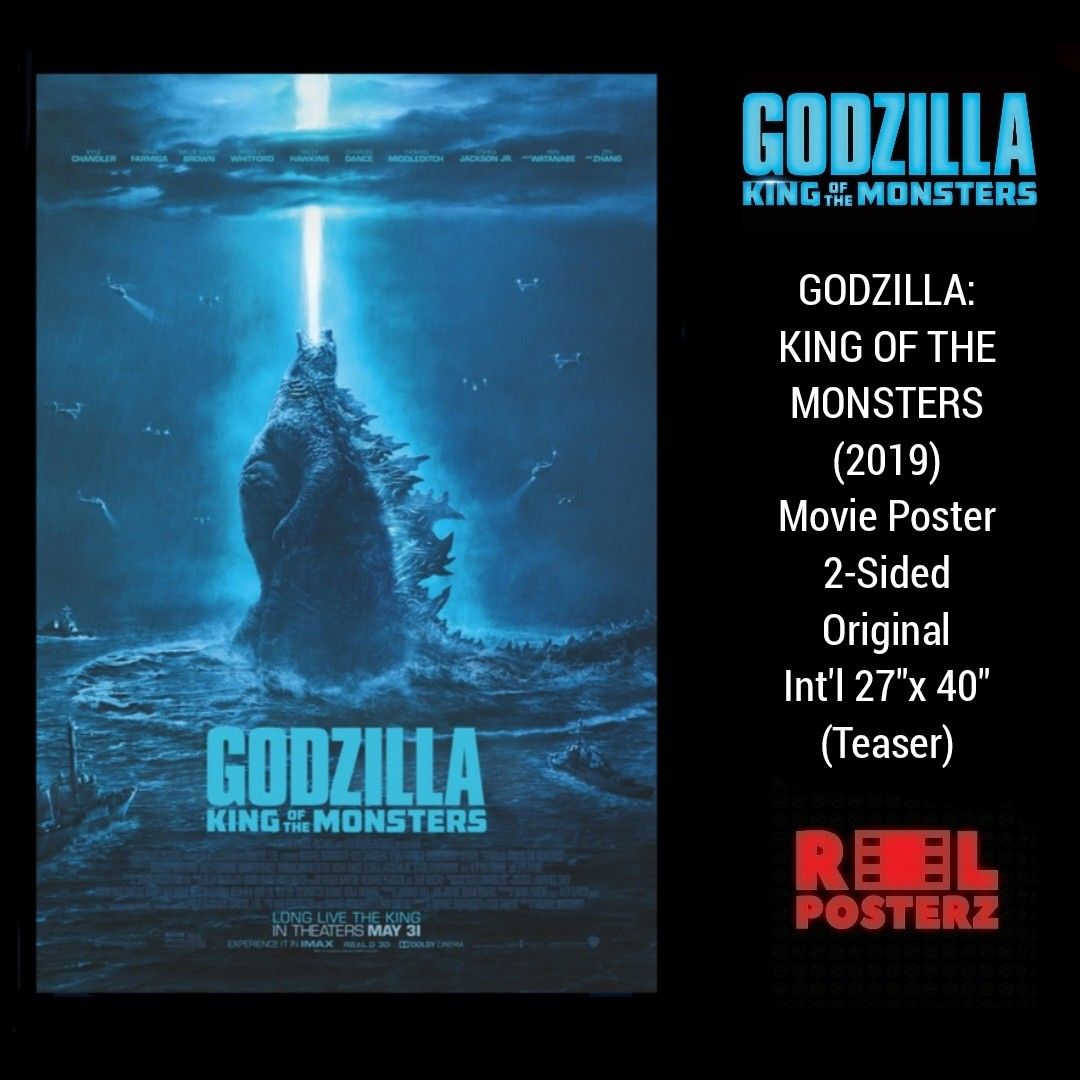 GODZILLA: KING OF THE MONSTERS (2019) Movie Poster 2-Sided Original ...