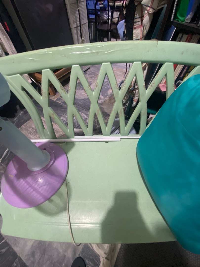 Green monoblock chair, Furniture & Home Living, Furniture, Chairs on ...