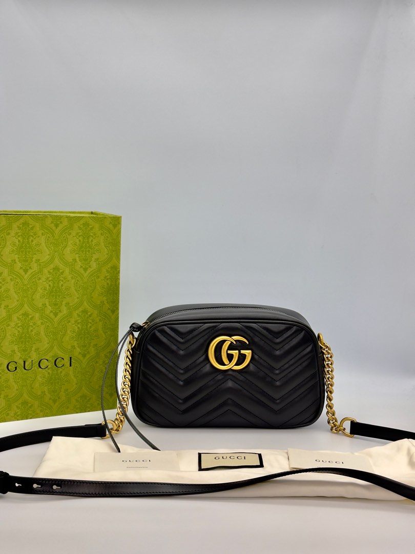 GUCCI MARMONT CAMERA BAG ( Rank A), Luxury, Bags & Wallets on Carousell