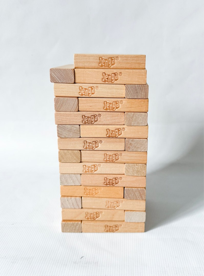 Hasbro Classic Jenga (Hardwood Blocks), Hobbies & Toys, Toys & Games on ...