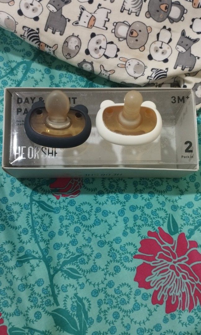 He or She pacifier, Babies & Kids, Nursing & Feeding, Soothers ...