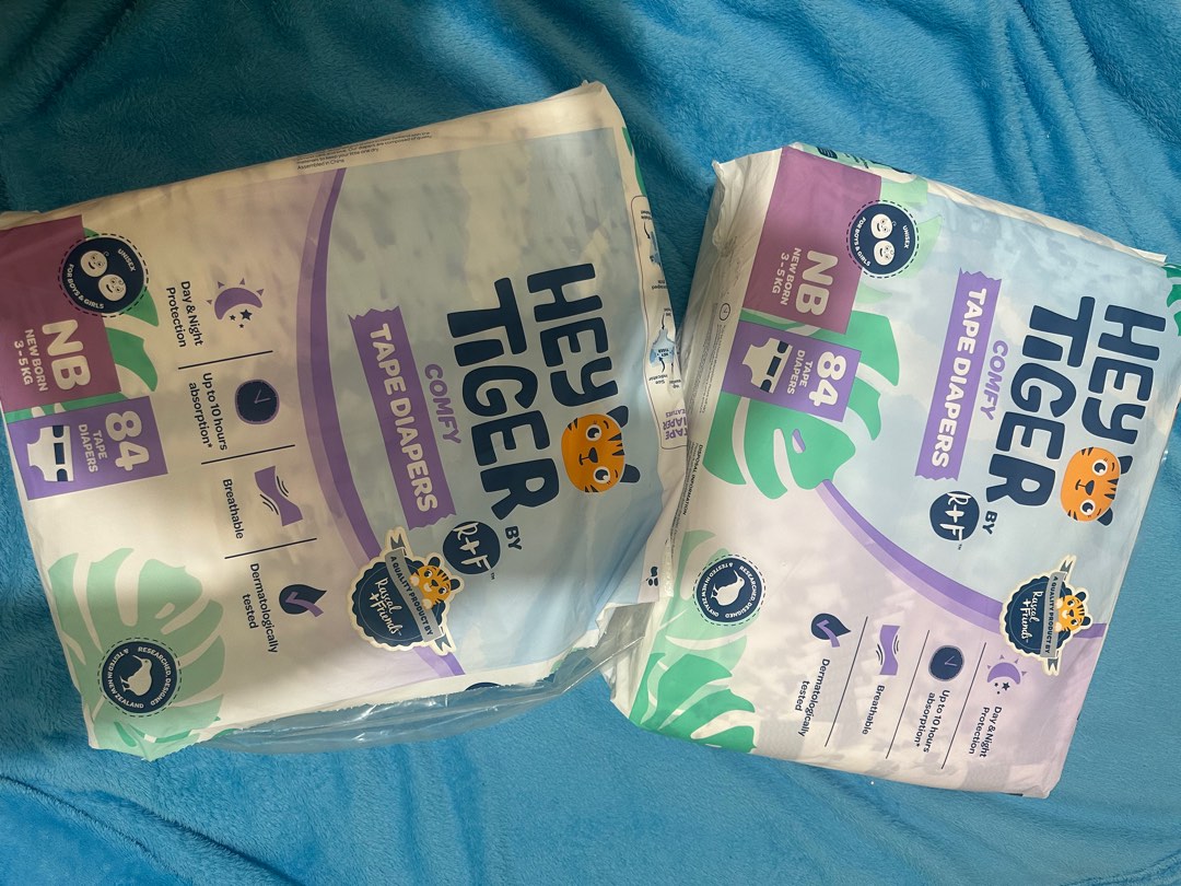 hey tiger and pampers diaper, Babies & Kids, Bathing & Changing ...