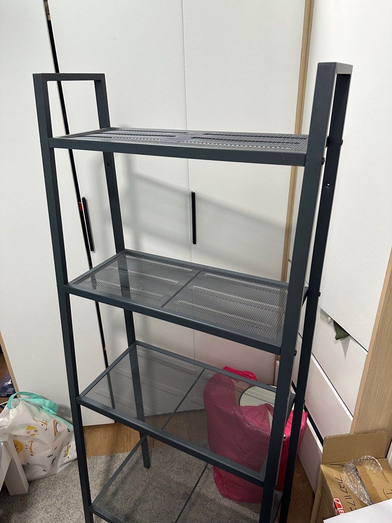 IKEA LERBERG Shelf unit, dark grey, 60x148 cm, Furniture & Home Living ...
