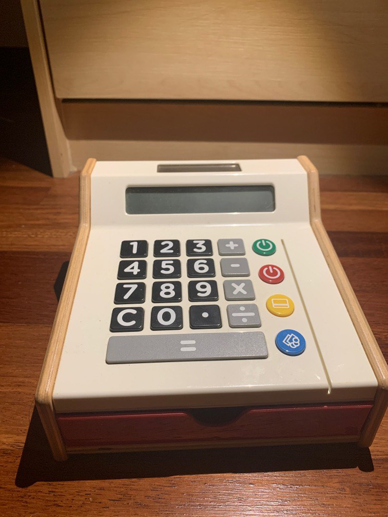 Ikea Wooden Cashier Toy, Hobbies & Toys, Toys & Games on Carousell