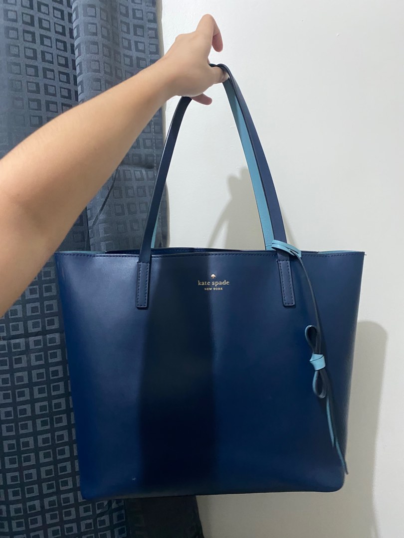KATE SPADE Blue Tote Bag, Women's Fashion, Bags & Wallets, Tote Bags on ...