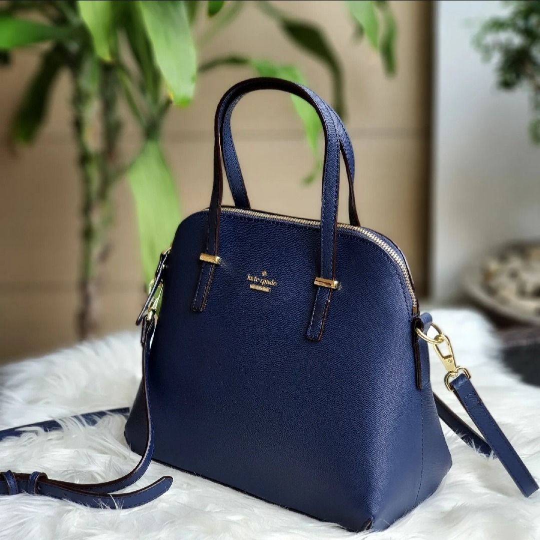 Kate Spade New York Cedar Street Maise Dome in Plain Saffiano Leather ...