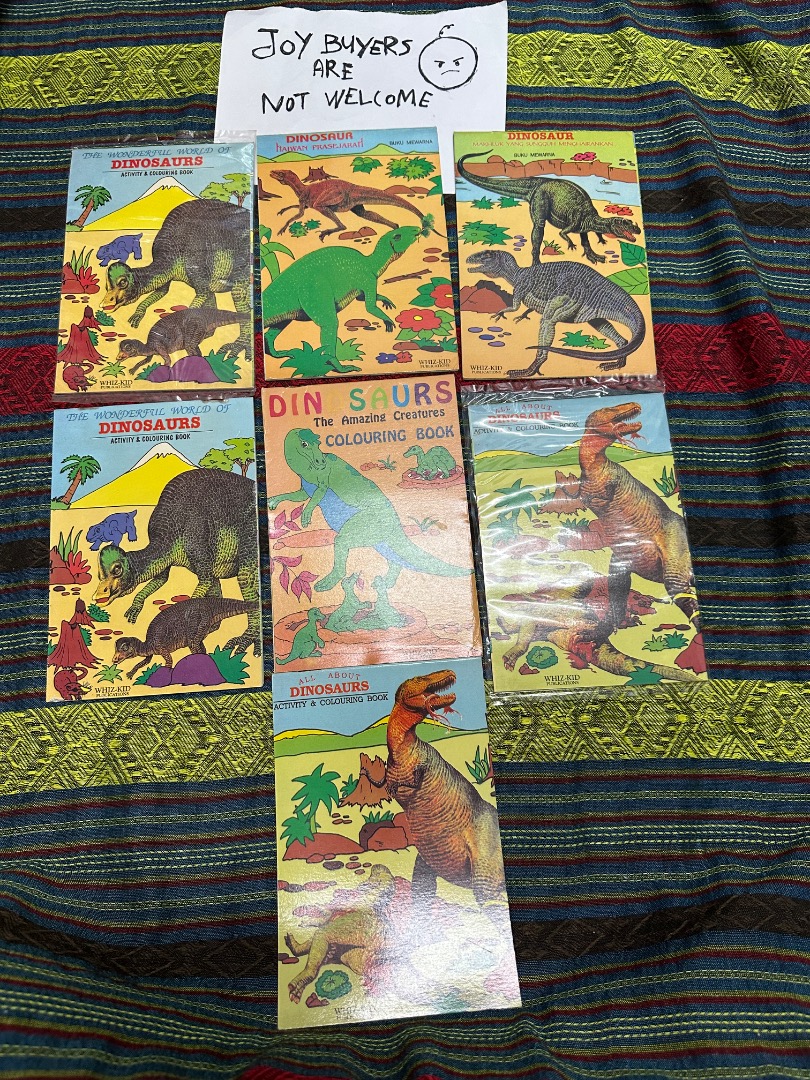 KOMBO BUKU MEWARNA DAN AKTIVITI DINOSOR / DINOSOURS COLORING AND ...